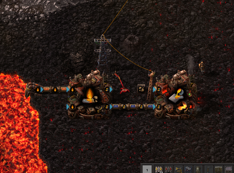 【Factorio】Space Age デフォルト初見プレイ日記（9）プラットフォーム改築、ヴルカヌス攻略開始 | モッチーブログ